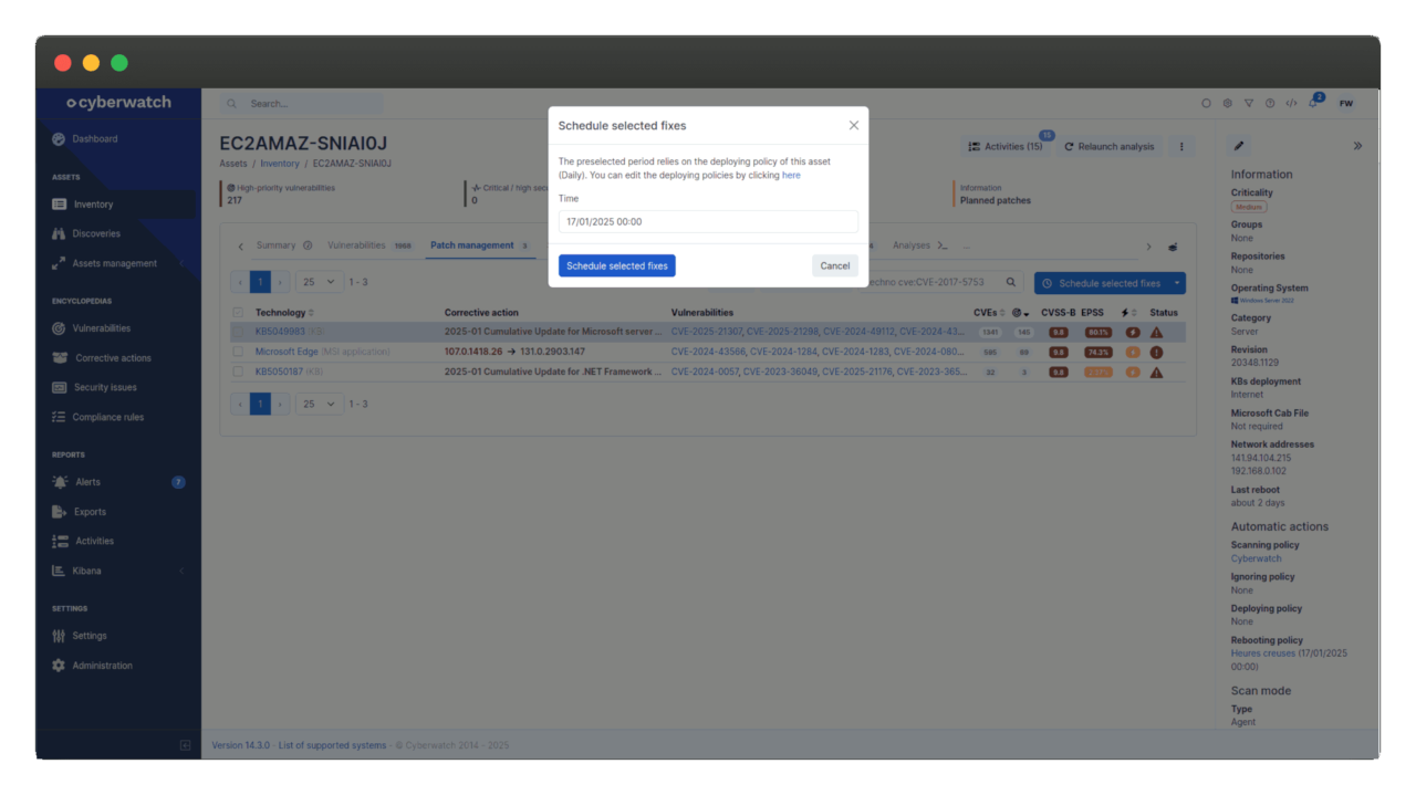 Supervisez vos vulnérabilités, contrôlez votre conformité - Cyberwatch